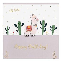 Happy Birthday Lama Karte - Glückwunschkarten online kaufen | Ex Libris