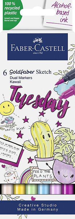 Faber-Castell Goldfaber Sketch Marker Kawaii 6er Set - portofrei kaufen ...