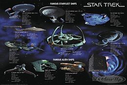 Star Trek Poster Famous Starfleet Ships Collage - Maxi-Posters - online ...