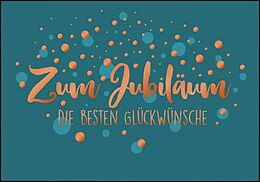 Zum Jubiläum die besten Glückwünsche Doppelkarte - Glückwunschkarten ...