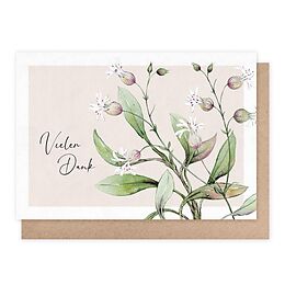 Vielen Dank Doppelkarte mit Leimkraut-Motiv - Glückwunschkarten online ...