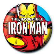 Marvel (Iron Man) Button 25 mm - Buttons online kaufen | Ex Libris