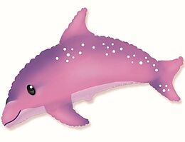 Delfin pink Silberfolienballon - - online kaufen | Ex Libris