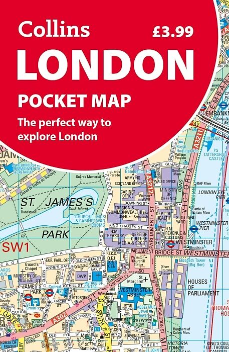 London Pocket Map 12500 by Collins Maps: gefaltete (Land)Karte | Ex Libris