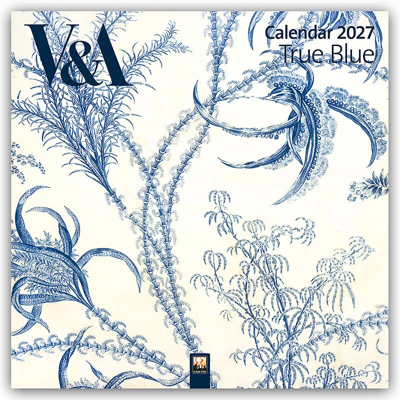 True Blue Richtiges Blau Kunstkalender 2027 Original Flame Tree ...