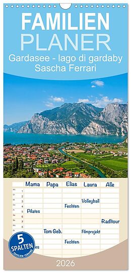 Familienplaner 2026 - Gardasee - lago di Garda by Sascha Ferrari mit 5 ...