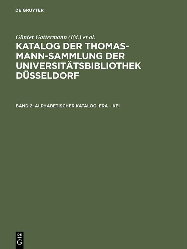 Alphabetischer Katalog. Era Kei von : Buch kaufen | Ex Libris