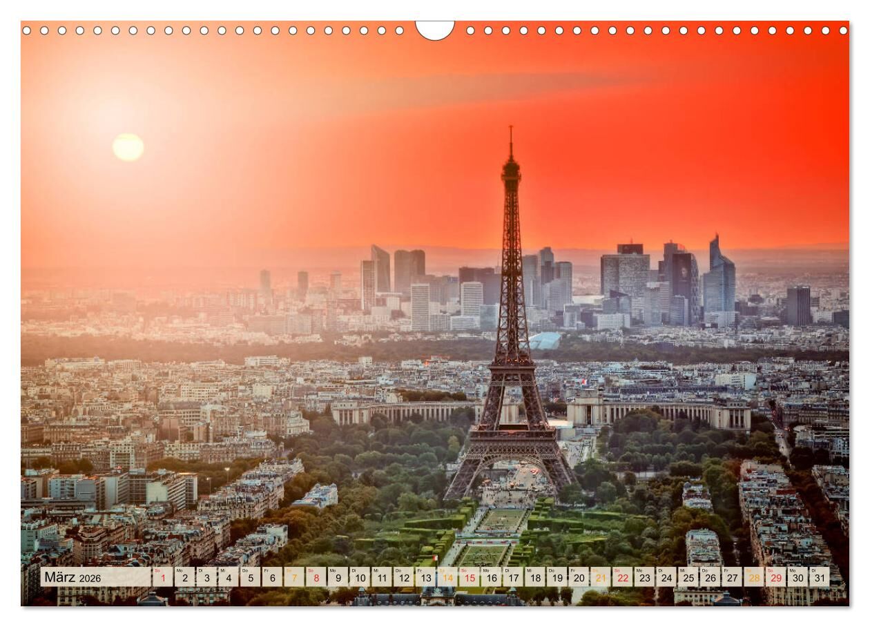 Die 12 meistbesuchten Städte der Welt (Wandkalender 2026 DIN A3 quer ...