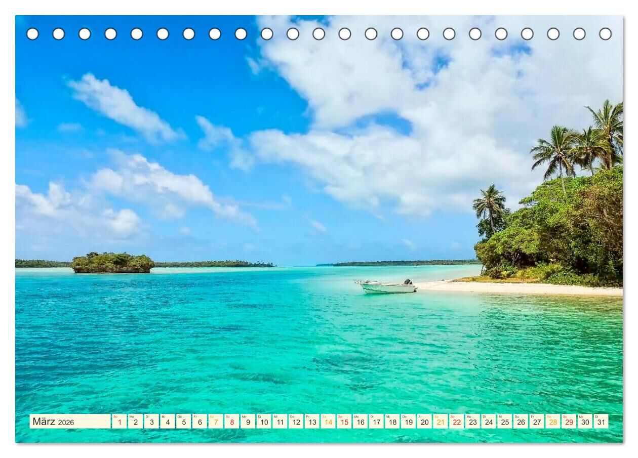 Strände wie ein Traum (Tischkalender 2026 DIN A5 quer), CALVENDO ...