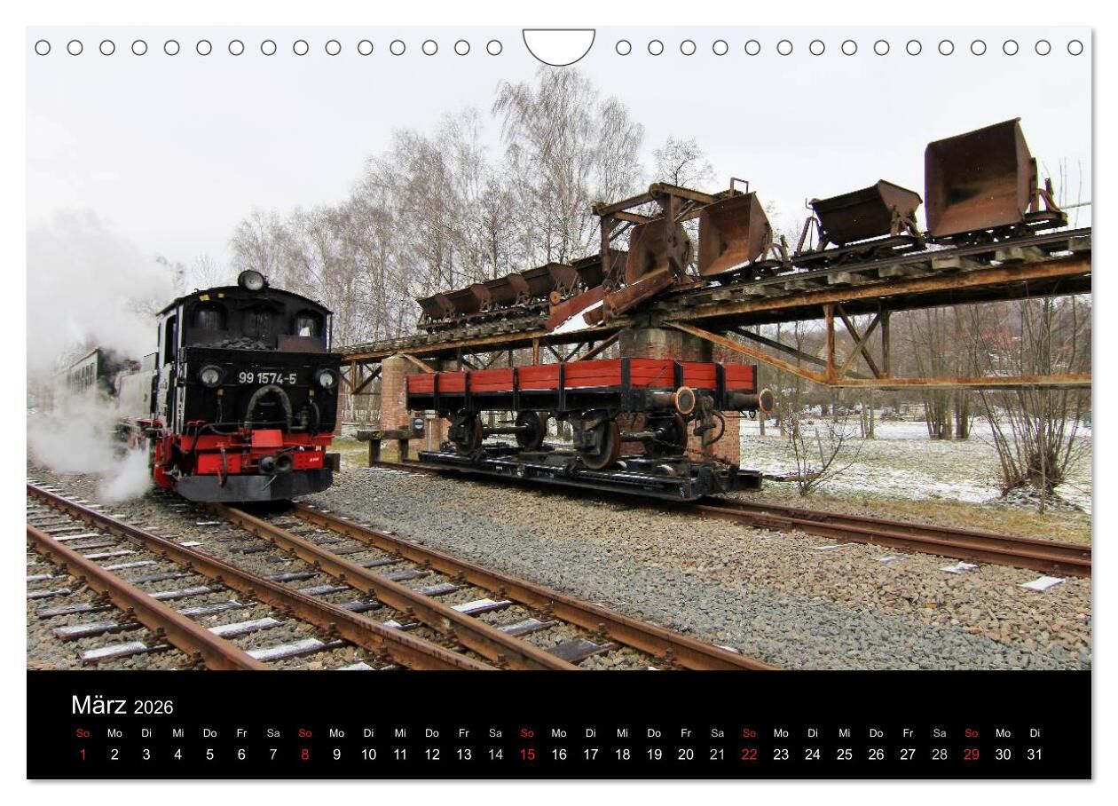 Dampfbahnromantik auf schmaler Spur (Wandkalender 2026 DIN A4 quer ...