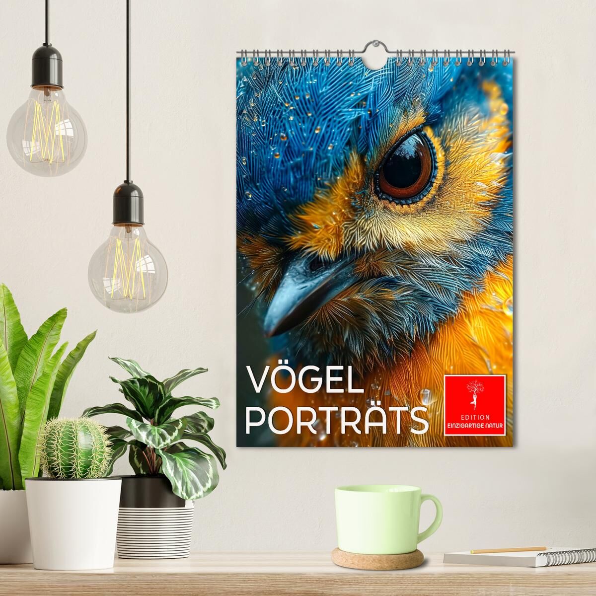 Vögel Porträts (Wandkalender 2026 DIN A4 hoch), CALVENDO Monatskalender ...