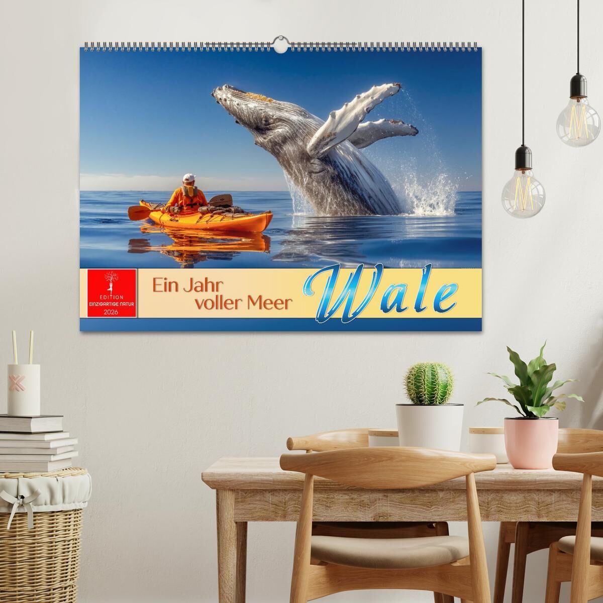 Wale - ein Jahr voller Meer (Wandkalender 2026 DIN A2 quer), CALVENDO ...