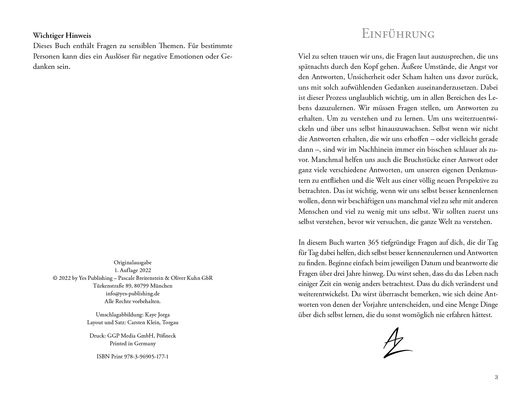 3 AM Questions Fragen für 3 Uhr nachts von Annika Zimmermann - Buch ...